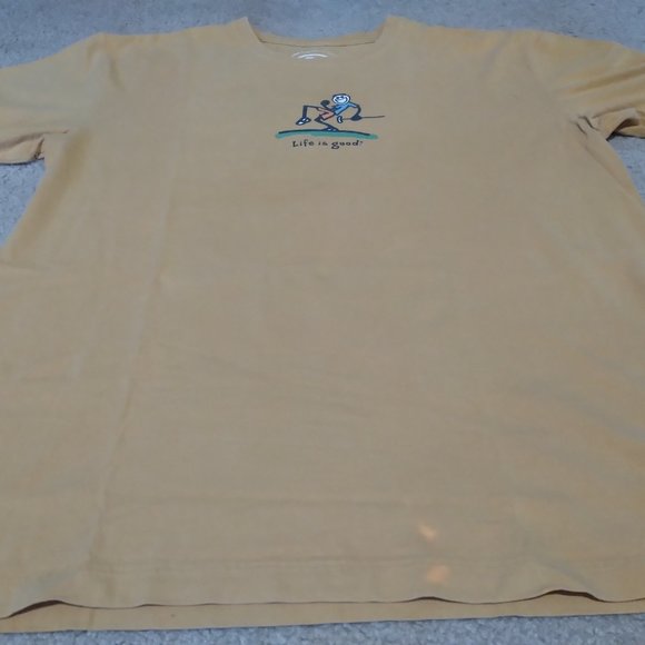 Life Is Good | Shirts | Life Is Good Golf Tee Shirt Small Bleached ...